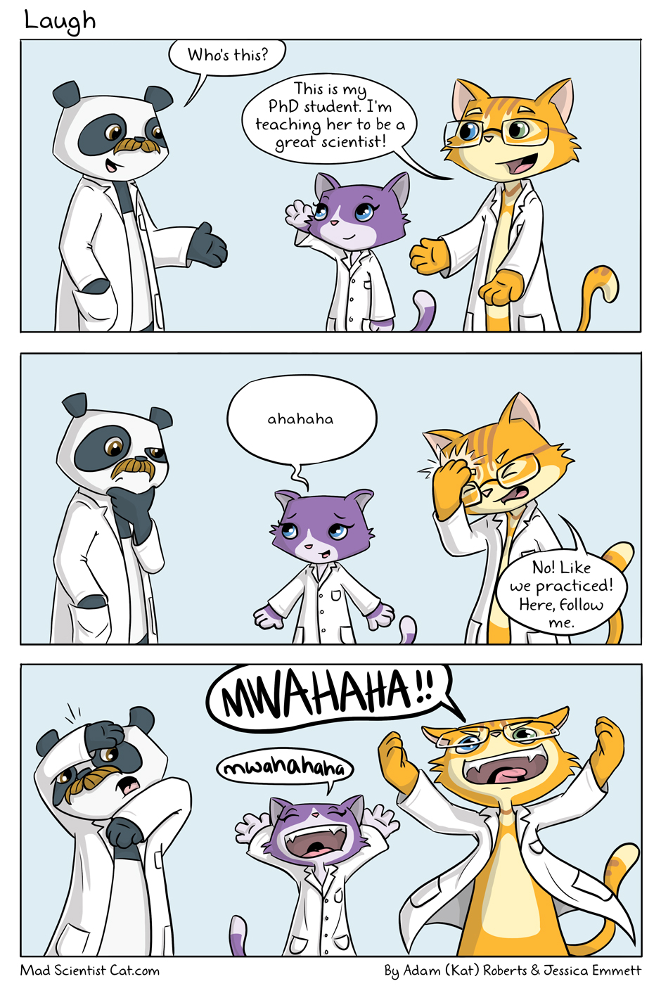 Laugh - Mad Scientist CatMad Scientist Cat