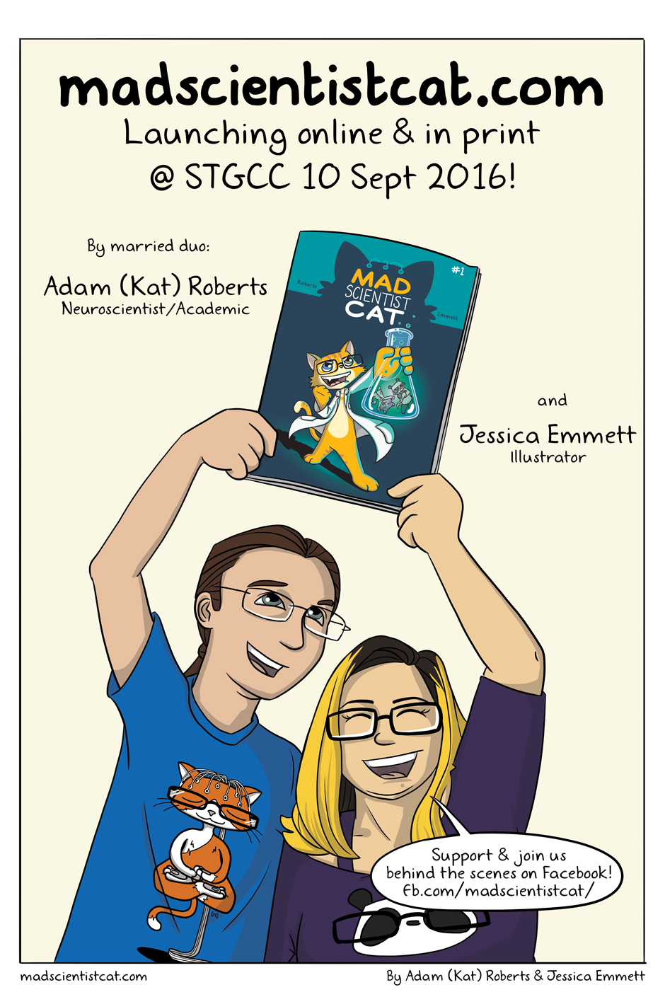 Mad Scientist Cat Webcomic Launch announcement - Mad Scientist CatMad ...