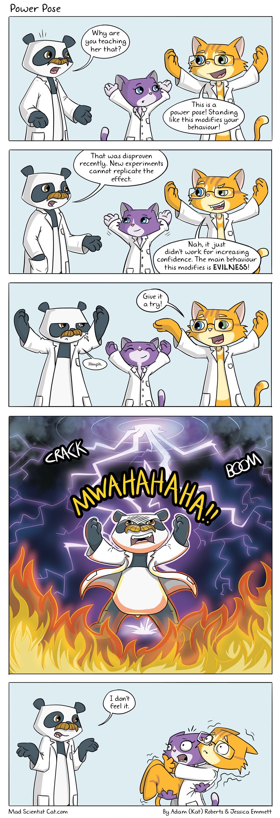 Power Pose - Mad Scientist CatMad Scientist Cat