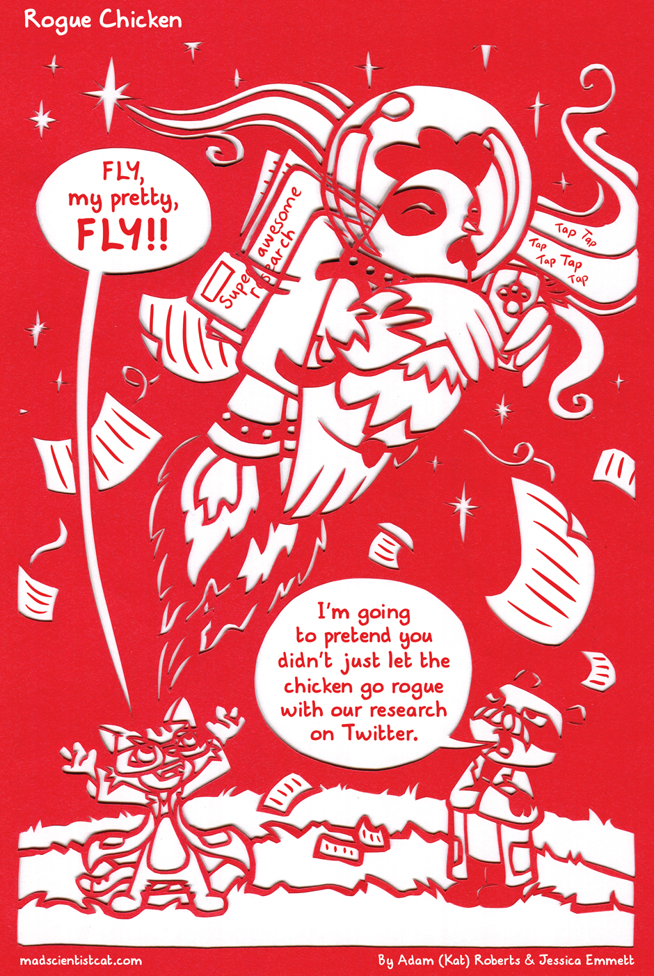 Rogue Chicken - Mad Scientist CatMad Scientist Cat