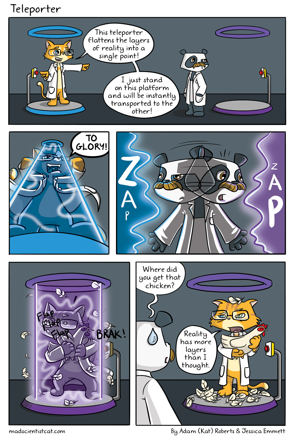 Teleporter - Mad Scientist CatMad Scientist Cat